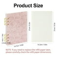 Multibey Lay-Flat A5 Acrylic Planner Binder - 6-Ring Notebook with 90 ...