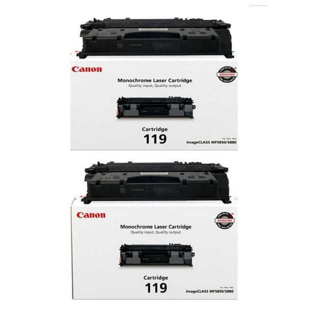 Canon Original 119 Toner Cartridge - Black 2 Pack - Walmart.com