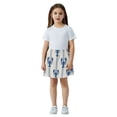 Blue Stripes with Lobsters Girls' Skirts A-Line Skirts with Under Dress ...