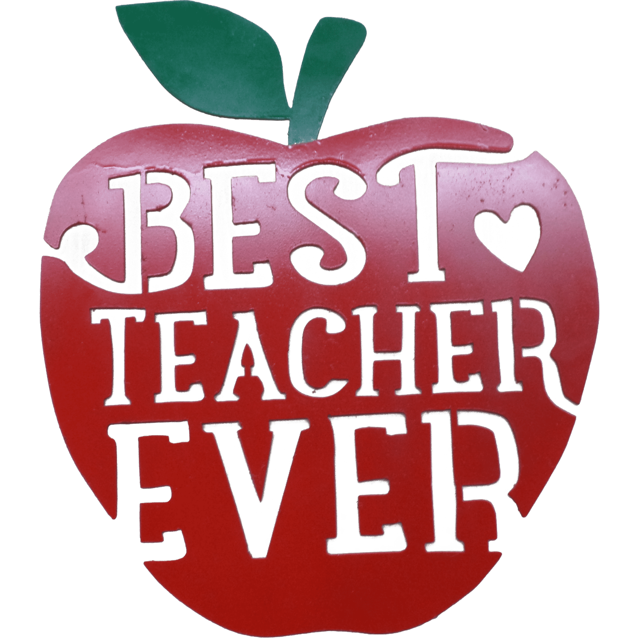 Best Teacher Ever Apple - Metal Wall Art - Walmart.com