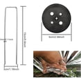 LYTIVAGEN Garden Staples Galvanized Garden Pegs Silver Weed Barrier ...