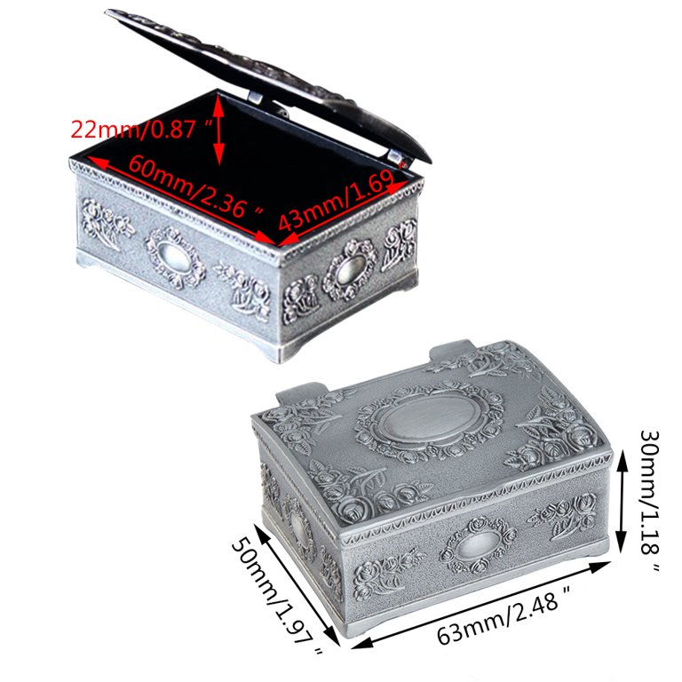 Vintage Jewelry Box Metal