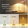 Cordless Rechargeable Table Lamp,Portable Desk Lamp Dining Table Light ...