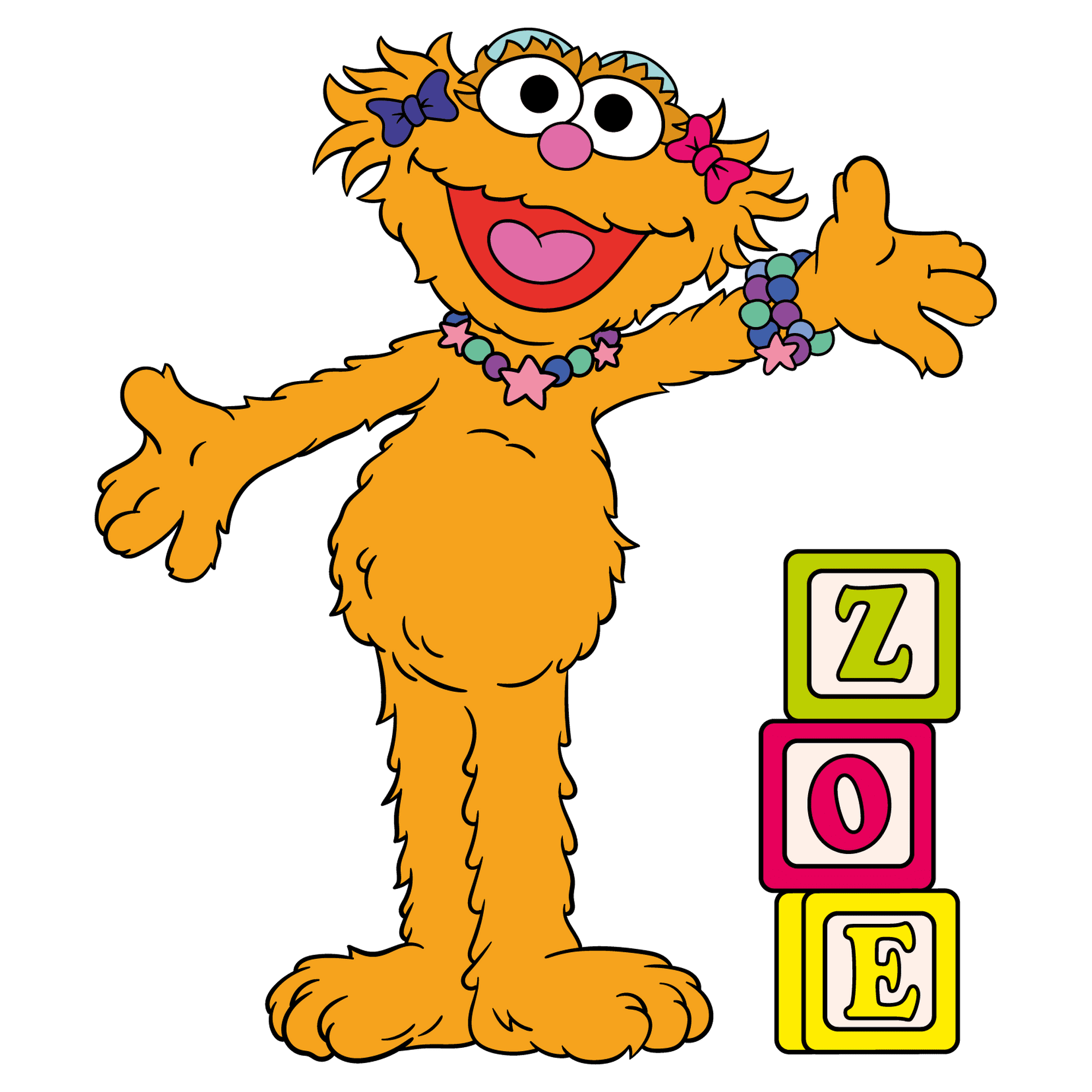 Sesame Street Coloring Pages Zoe