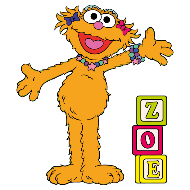 Kids Bedroom Living Room Multi-colored 3 Year Old Monster Zoe Removable ...