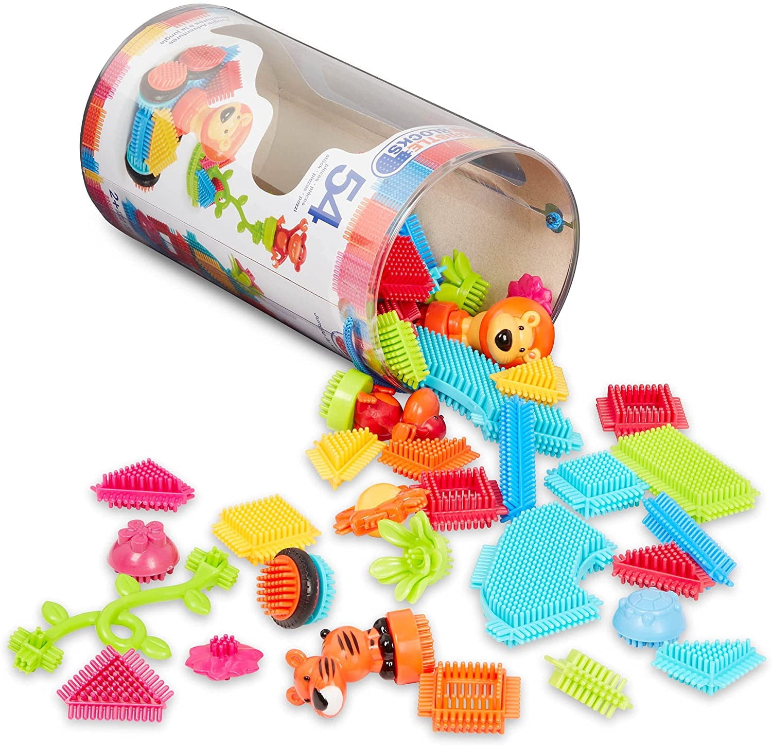 Bristle Blocks by Battat – The Official Bristle Blocks – 54Piece Jungle ...