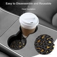 Round Car Coasters 6.5in Cork Design Non Slip Heat Insulation Water ...