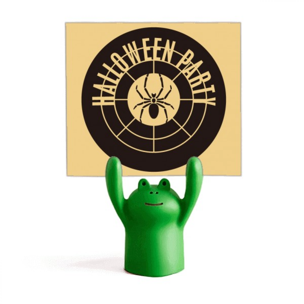 Halloween Spider patron ronda Estante de notas, estante de ranas de ...