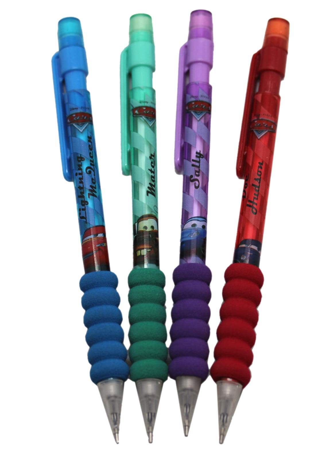 Cars Assorted Character and Squishy Grip Color Mechanical Pencils (4 ...