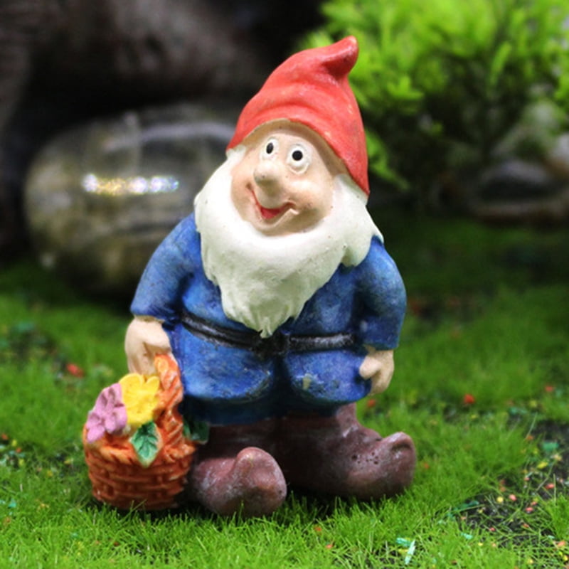 Mini Resin Garden Dwarf Ornaments Moss Micro Landscape Decoration Dwarf ...