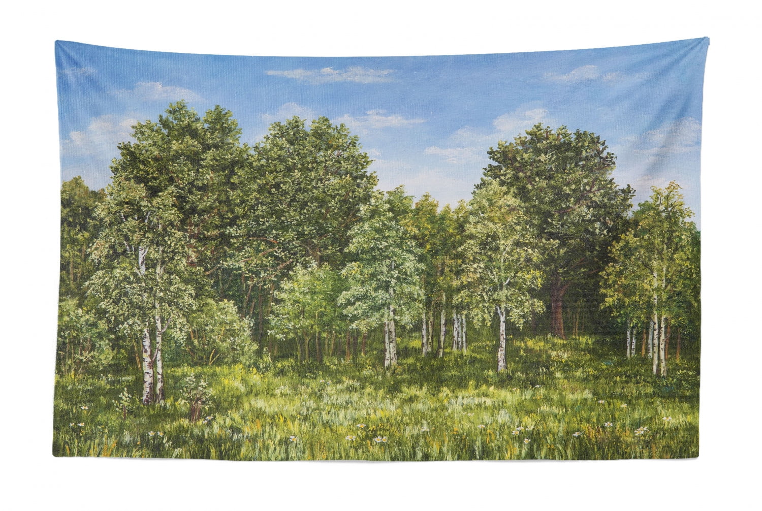 Tree Tapestry, Monochrome Botanical Interpretation of a Forest Item ...