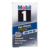 Mobil 1 High Mileage Full Synthetic Motor Oil 5W-30, 12 Quart - Walmart.com