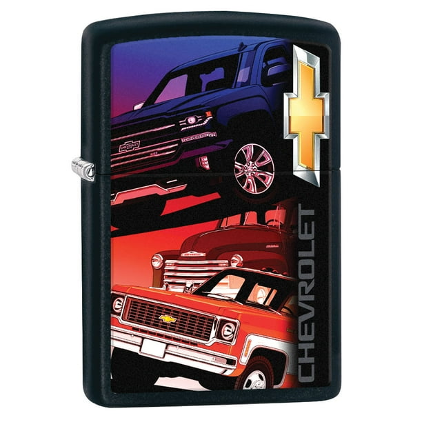 Zippo Lighter: Chevrolet Generations of Trucks - Black Matte 80268 ...