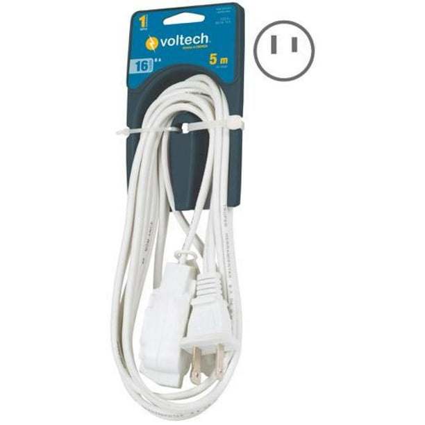EXTENSION DOMESTICA BLANCA 10 mt VOLTECK 48036 VOLTECK ED-10B | Walmart ...