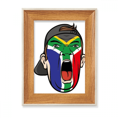 South Africa Flag Makeup Cap Desktop Wooden Photo Frame Display Picture ...