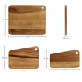 Sango Atelier Acacia Wood 3-Piece Stackable Cutting Board Set with ...