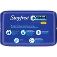 Stayfree Ultra Thin Regular Pads Without Wings, 44 Ct, Multi-Fluid ...