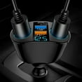 Dual Port Fast Car Charger with Digital Voltage Display, QC 3.0 & PD ...
