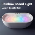 67" Whirlpool and Air Bath Soaking Combination Tub with Adjustable ...