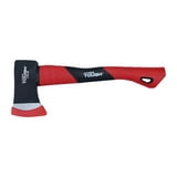 Hyper Tough Camping Axe 1.25lb with Fiberglass Handle and High Carbon ...