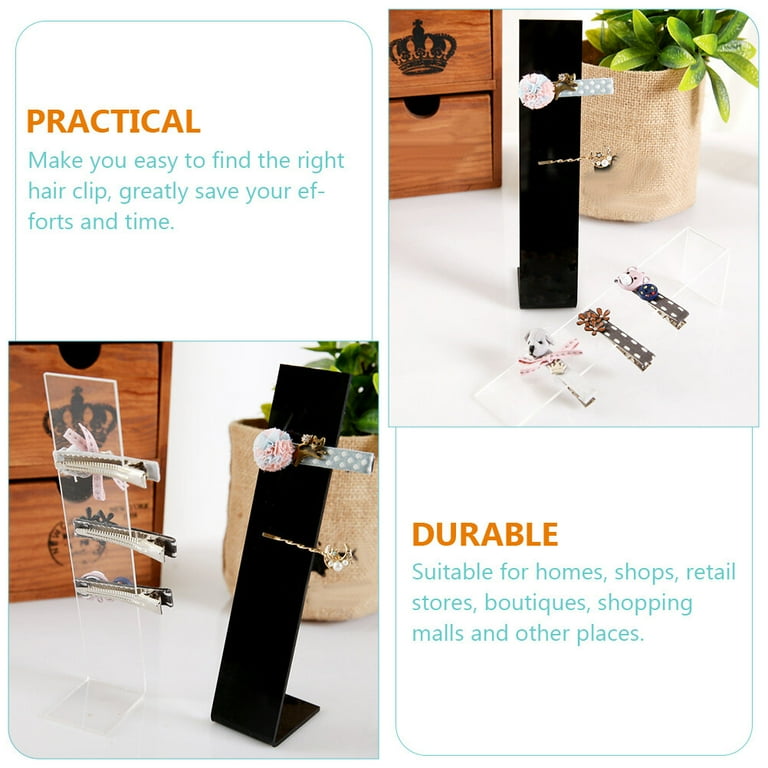 4 Pcs Hair Pin Display Shelf Barrettes Display Rack Hair Clip Display Stand Hairpin Display Holder Hair Clip Holder Hairpin Display Stand Bracket