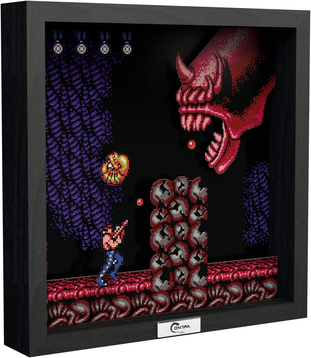 Buy Pixel Frames Contra: Dragon God Java 9x9 Shadow Box Art ...