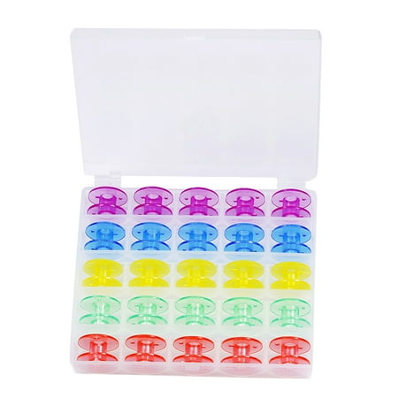 plantall 25pcs Sewing Machine Bobbin Plastic Plastic Multi-colored ...