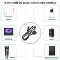 3.5mmx1.3mm Black USB Charging Cable, Universal Small Port Power Cord ...