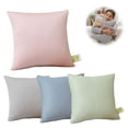 Cooling Pillow Covers , Waffle Weave Breathable Fabric Throw Pillow ...