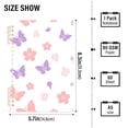 Butterfly Flower Pattern A5 Notebook Refillable 60 Sheets Detachable ...