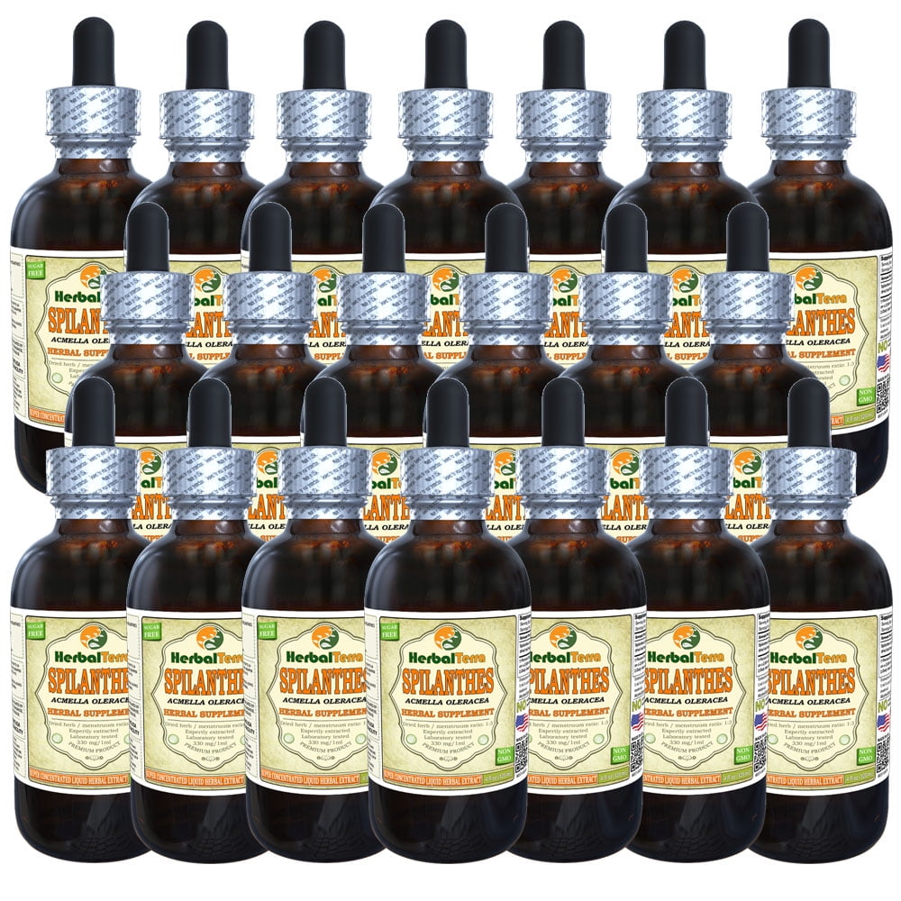 Spilanthes (Acmella oleracea) Tincture, Organic Dried Leaves, Flowers ...