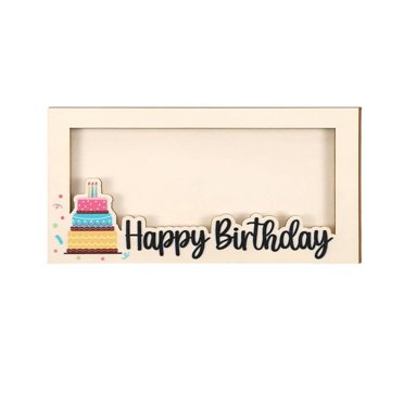 Merry Christmas Personalized Wood Postcard - Walmart.com
