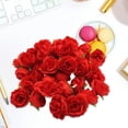 200Pcs Artificial Rose Flower Head 1.18Inch Small Rose Buds For Wedding ...