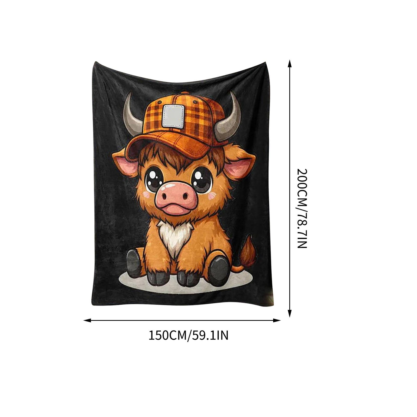 Click here for Rewenti Soft And Comfortable Highlands Cow Blanket prices