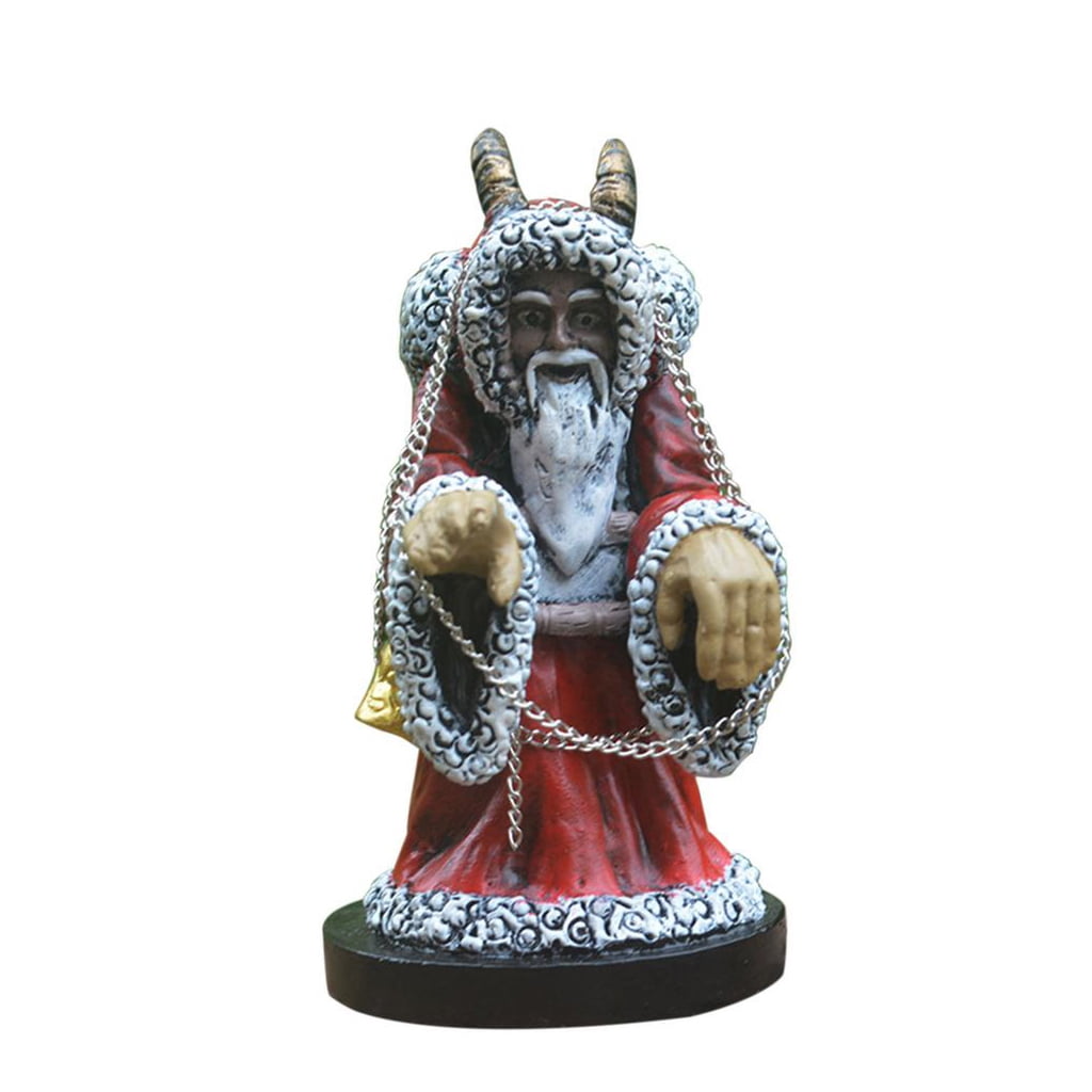 RABBITH Halloween Krampus Resin Statue Gothic Sheep Horn Santa Claus ...