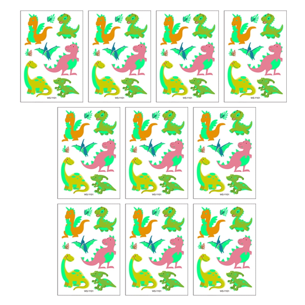 Linyer 10pcs Temporary Sticker Luminous Glow Paste Child Handheld for ...