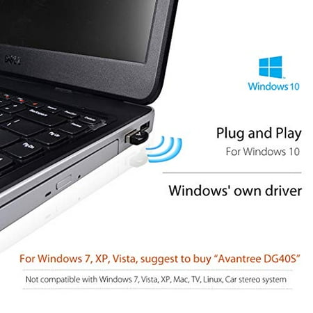 Avantree Dedicated Windows 10 Bluetooth USB Adapter, Wireless Dongle ...
