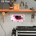 A rectangular aluminum "LOVE" decorative plate for the license plate ...