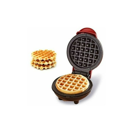 Mini waffle maker for individual waffles, clean and paninized non-stick ...
