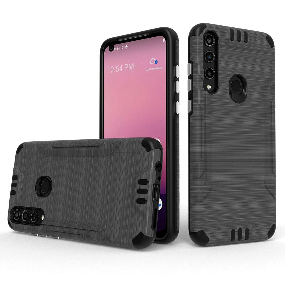 Kaleidio Case For Orbic Magic 5G [Combat Armor] Brushed Metallic Impact ...