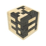 Wooden Intelligence Game 3D Wood Iq Puzzle Brain Teaser Magic Tetris ...