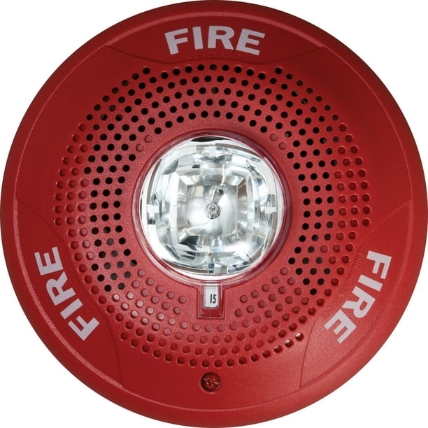System Sensor Spscr Speaker Strobe Ceiling Std Candela Red Walmart