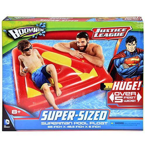 Super Sized Superman Pool Float 40" x 71" x 6" - Walmart.com