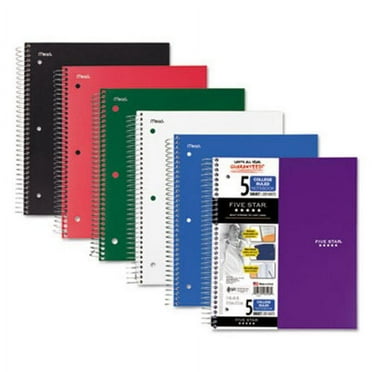 Notebook 5-Subject College Rule (Pack of 2) - Walmart.com