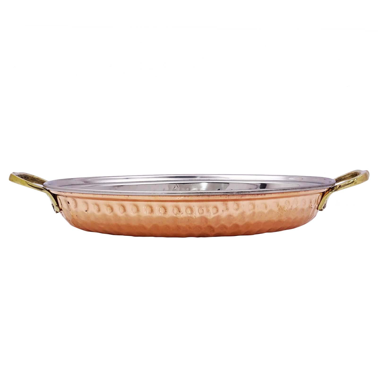 Traditional Indian Hammered Oval Dish Bowl Platter Serveware Hotelware ...