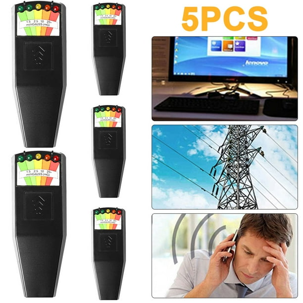 WDOplteas 5 Uds K2 5 LED Gauss Medidor EMF LCD Probador Radiación Campo ...