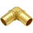 2 Pack 5/8 Inch Hose Barb 90 Degree L Right Angle Elbow Union Brass ...