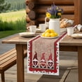 Cartoon Valentine Dwarf on Retro Wood Board Table Runner 13x36in Non ...
