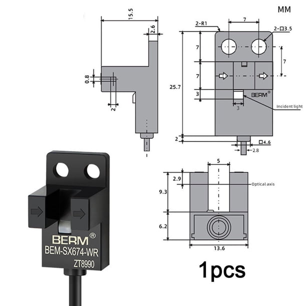 Greenne Photoelectric Switch U-Type Sensor Switch With 1M Cable ...