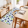 2x6ft Area Rug,Abstract Blue Crab Starfish Washable Large Rugs Soft Non ...